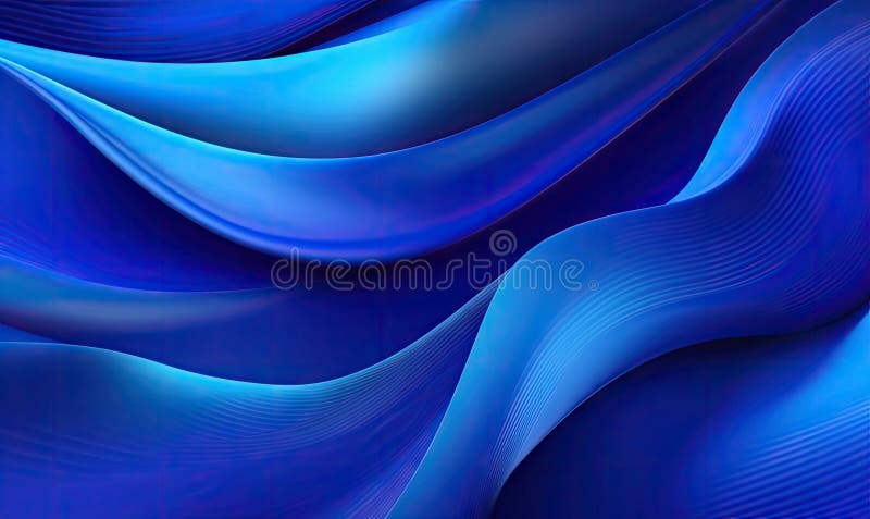 Abstract Blue Wave Wallpaper. Creative Liquid Banner Stock Illustration ...