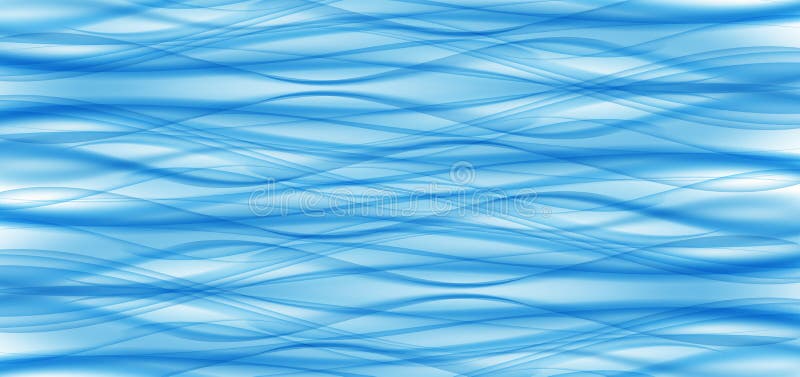 Abstract Blue Wave on White Background. Vector Illustration Stock ...