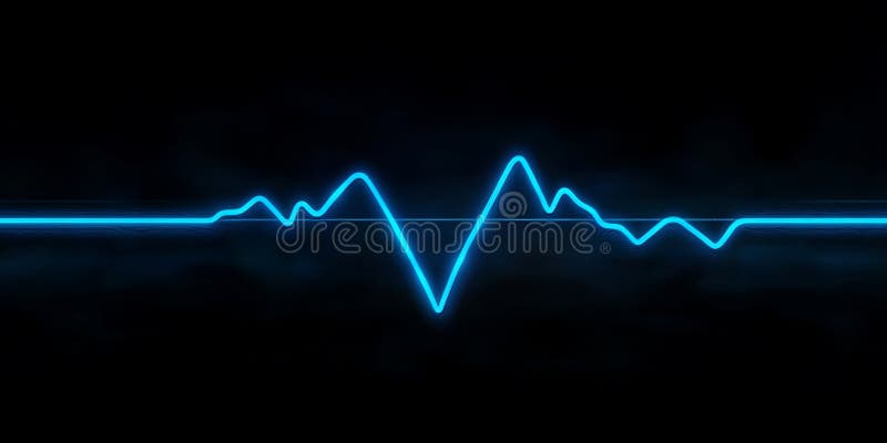 Abstract Blue Waveform Background Digital Art, Soundwave, ECG ...