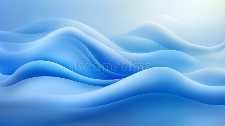 Abstract Blue Waveforms Representing Fluid Energy Stock Illustration ...
