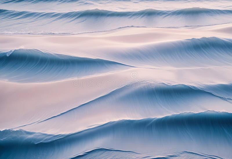 Abstract Blue Waves Background Stock Illustration - Illustration of ...