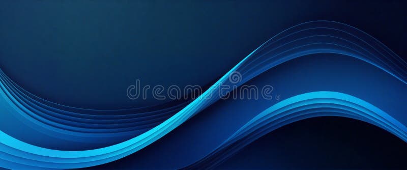 Abstract Blue Waves Background Forming Flowing Pattern Stock ...
