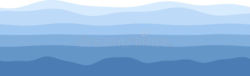 Abstract Blue Waves Background with Gradient Layered Design Stock ...