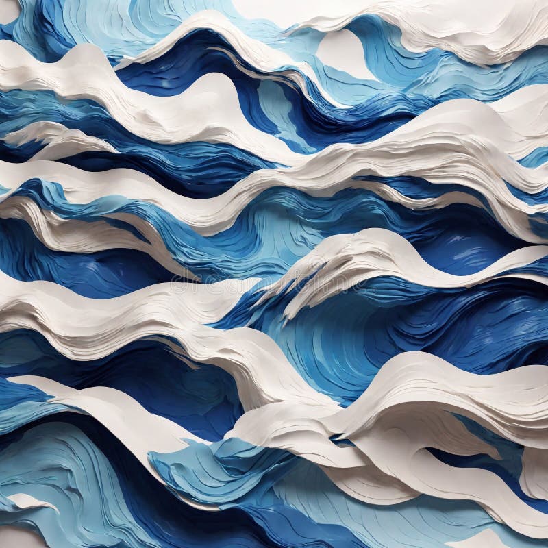 Abstract Blue Waves Background. Abstract Background Blue Wave White ...
