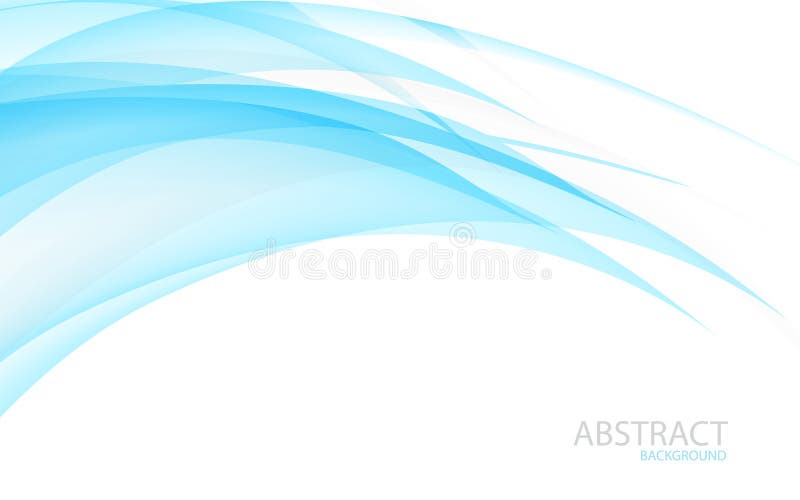 Abstract Blue Waves - Data Stream Concept. Vector Stock Vector ...