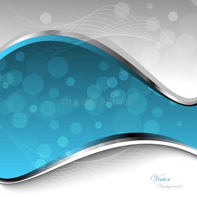 Abstract Blue Waves - Data Stream Concept. Vector Stock Vector ...