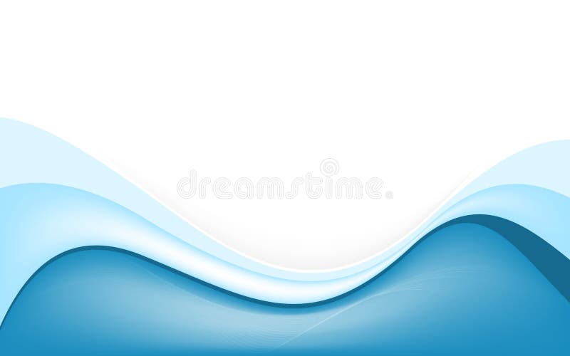 Abstract Blue Waves - Data Stream Concept. Vector Illustration Stock ...