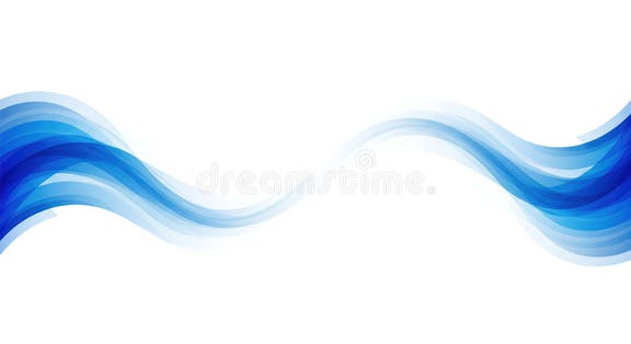 Abstract Blue Waves - Data Stream Concept. Blue White Presentation ...