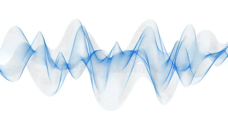 Abstract Blue Waves Flow, Creates a Serene and Dynamic Visual Concept ...