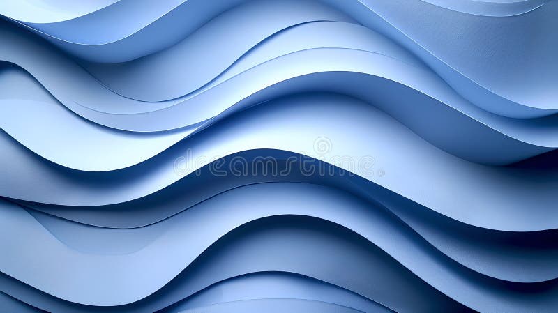 Abstract Blue Waves Flow Design, Modern Dynamic Texture. Elegantly ...
