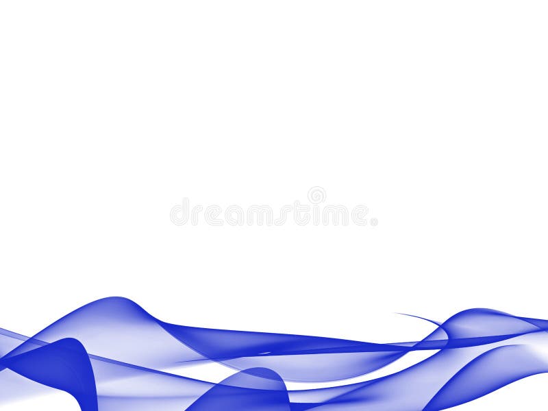 Abstract Blue Waves Line , White Background Stock Illustration ...
