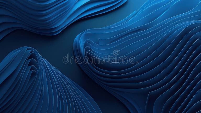 Abstract Blue Waves in Motion Stock Photo - Image of minimal, abstract ...