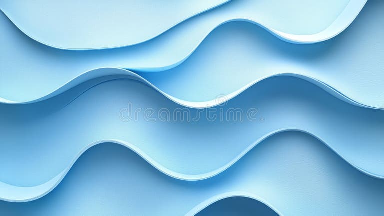 Abstract Blue Waves Pattern Forming a Serene and Fluid Design. Stock ...