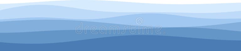 Abstract Blue Waves Pattern in Gradient Shades of Blue Stock Vector ...