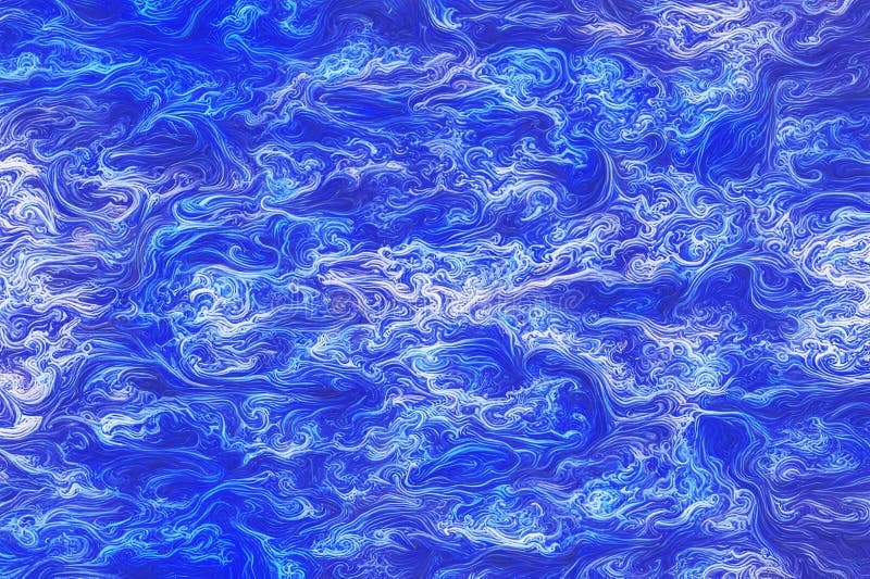 Abstract Blue Waves or Smoke Pattern, Decorative Backdrop Background ...