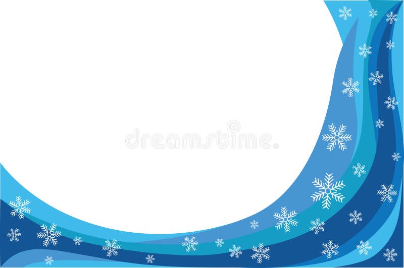 Abstract Blue Waves and Snow Stock Vector - Illustration of concept ...