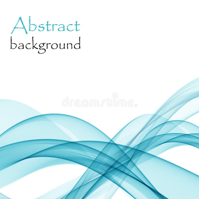 Abstract Background with Blue Waves on a White Background Stock Vector ...