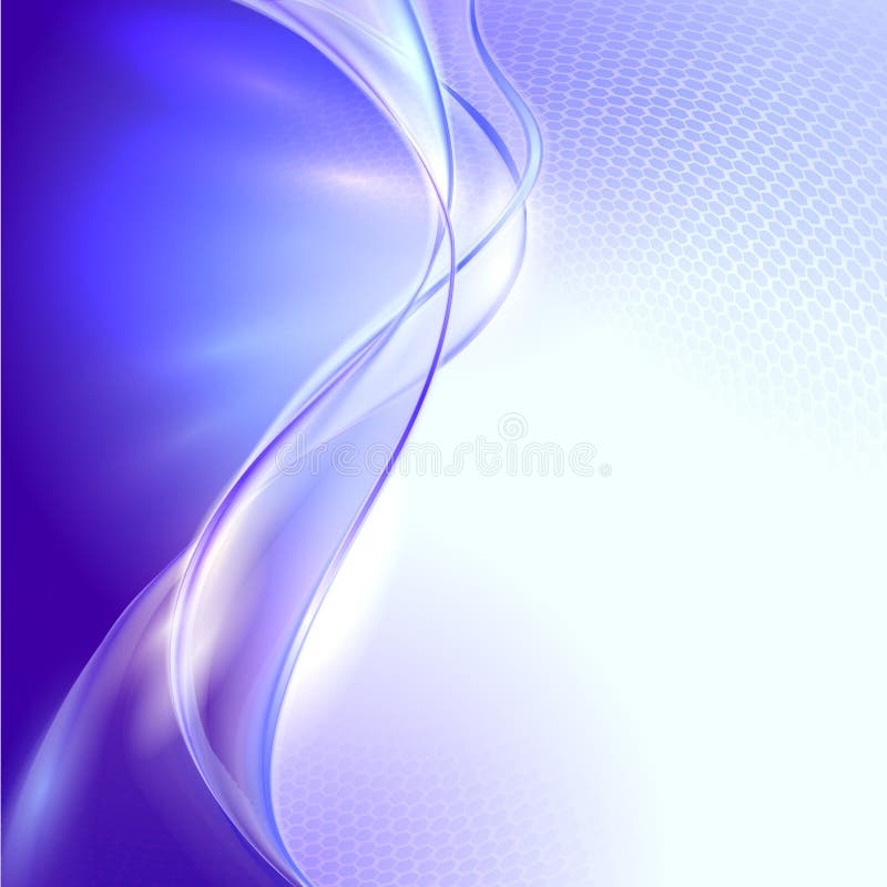 Abstract Blue Waving Background Stock Vector - Illustration of curve ...
