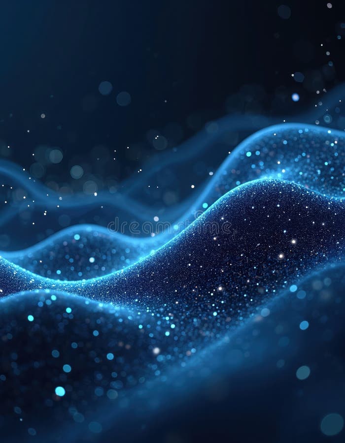 Abstract Blue Waving Background Design Digital Innovation, Futuristic ...