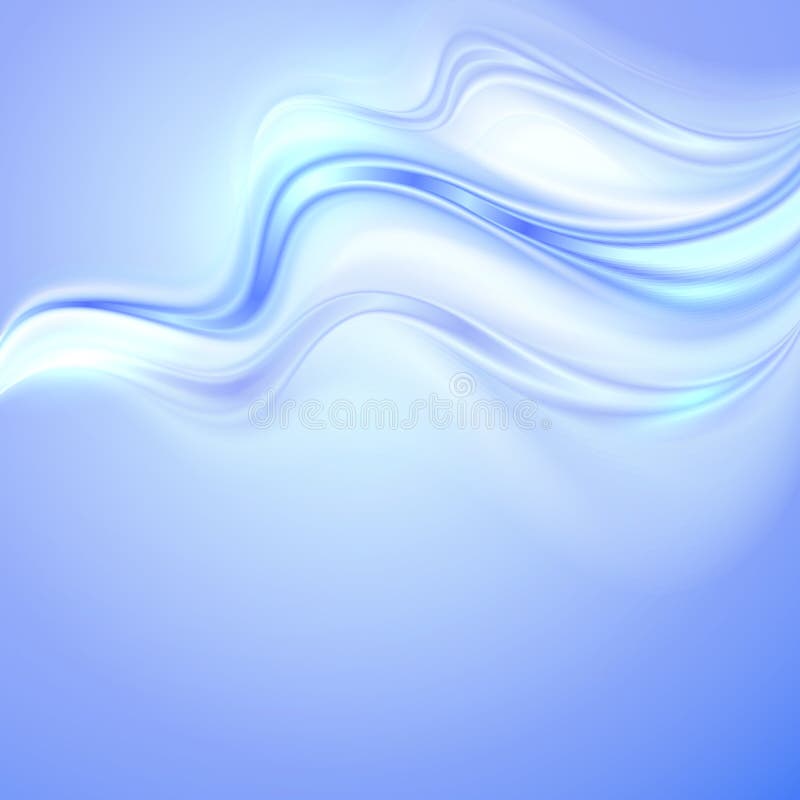 Abstract Blue Waving Background Stock Vector - Illustration of glass ...