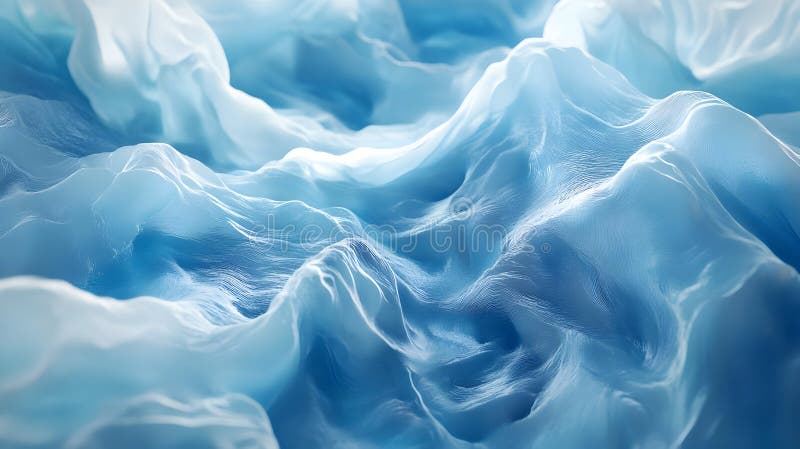 Abstract Blue Wavy Background Stock Illustration - Illustration of ...