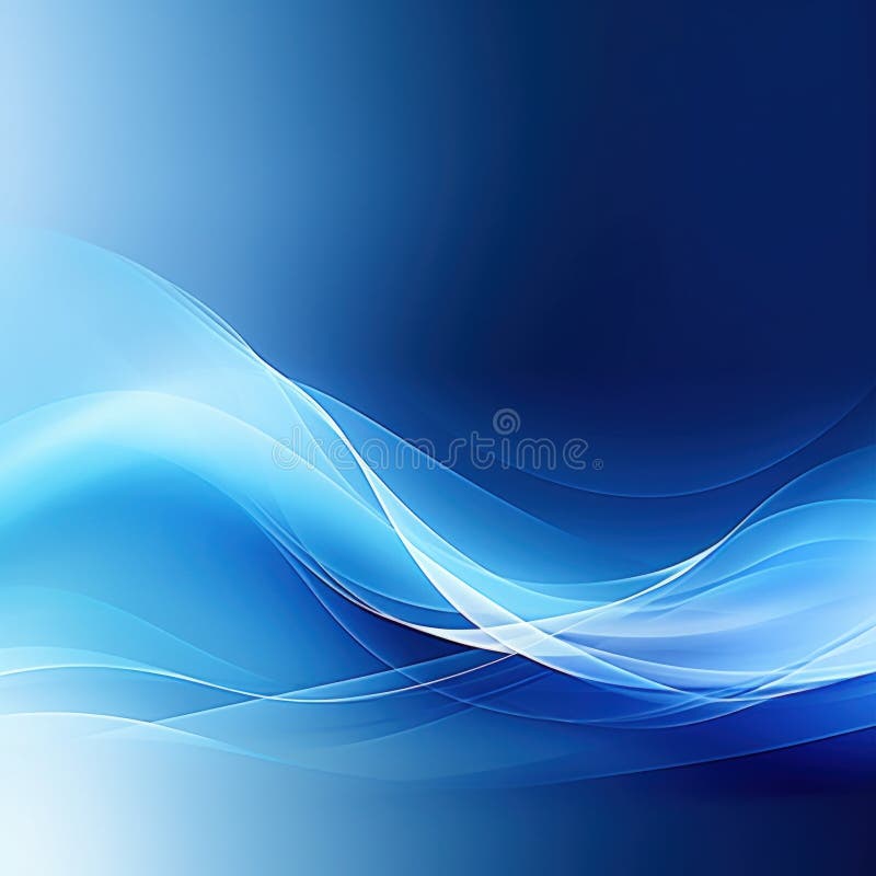 Abstract Blue Wavy Background Stock Illustration - Illustration of ...
