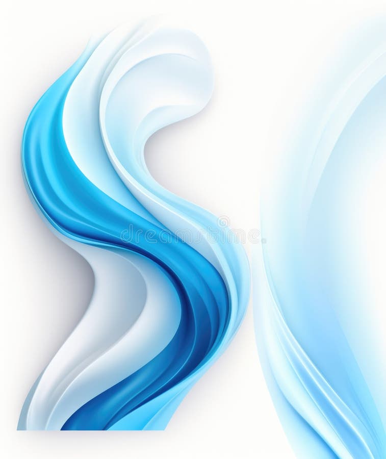 Abstract Blue Wavy Background Stock Illustration - Illustration of line ...