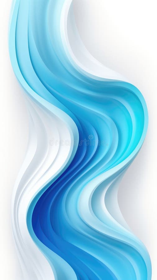 Abstract Blue Wavy Background Stock Illustration - Illustration of ...