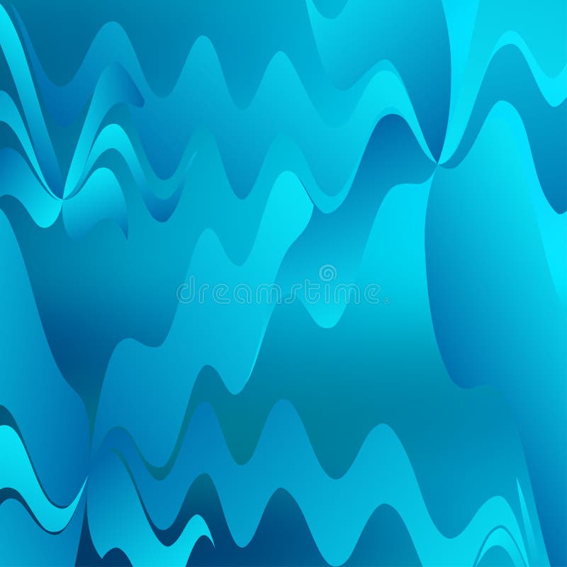 Abstract Blue Wavy Background Stock Vector - Illustration of banner ...