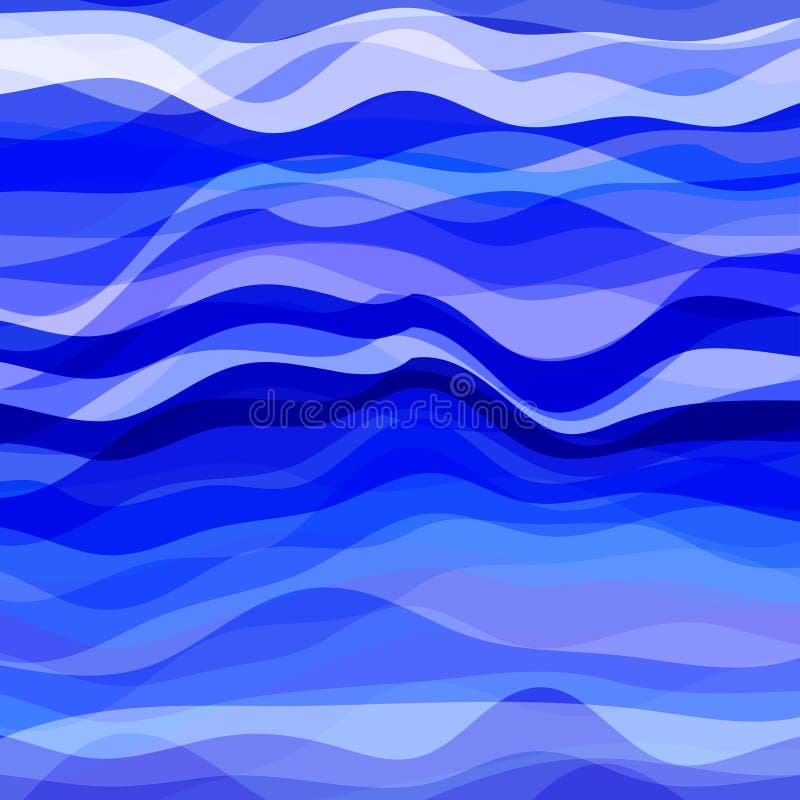 Abstract Blue Wavy Background Stock Vector - Illustration of digitally ...