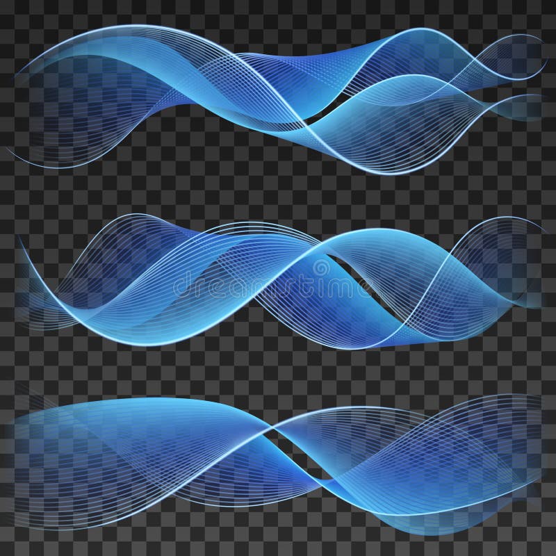 Abstract Blue Wavy Background Elements Stock Vector - Illustration of ...