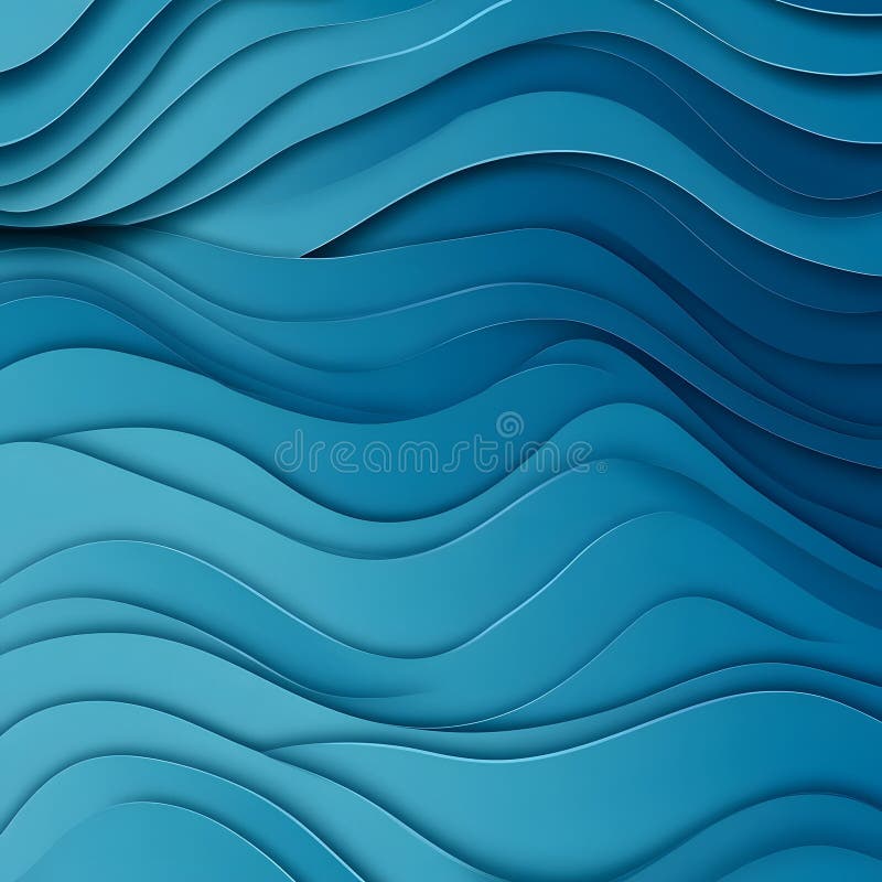 Abstract Blue Wavy Background. Illustration of Waves. Abstract Blue ...