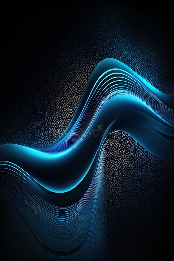 Abstract Blue Wavy Background. Vector Illustration. Eps 10 Stock ...