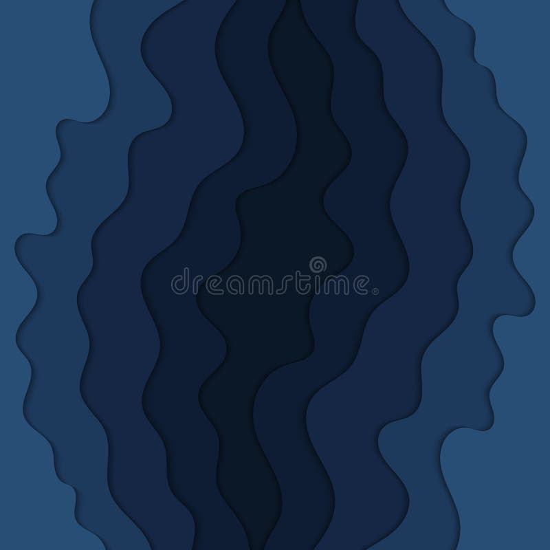 Abstract Blue Wavy Background. Stock Illustration - Illustration of ...