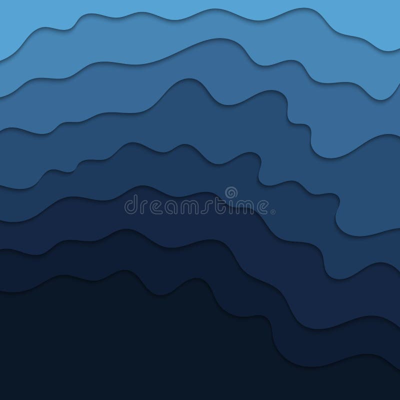 Abstract Blue Wavy Background. Stock Vector - Illustration of carving ...