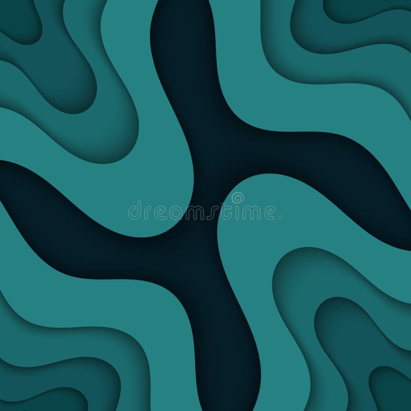 Abstract Blue Wavy Background. Background with Waves Stock Vector ...