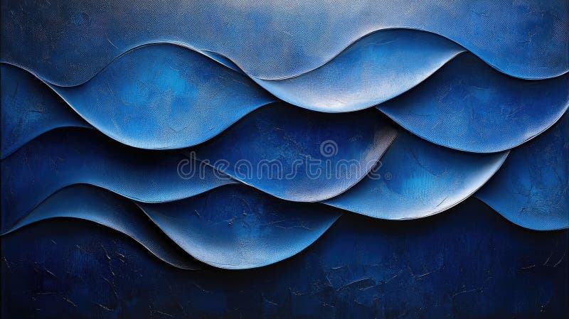 Abstract Blue Wavy Design Background Blurs Stock Illustration ...