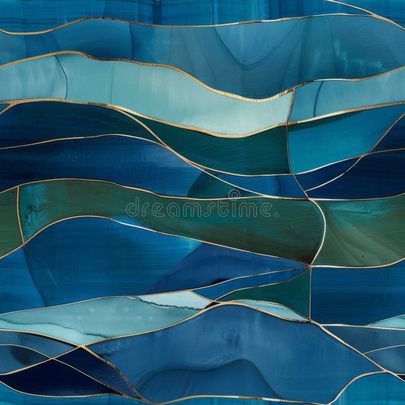Abstract Blue Wavy Glass Architecture Detail Stock Photo - Image of ...
