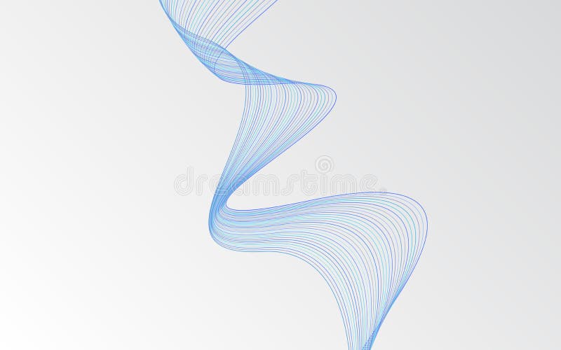 Abstract Blue Wavy Lines Background Stock Vector - Illustration of ...