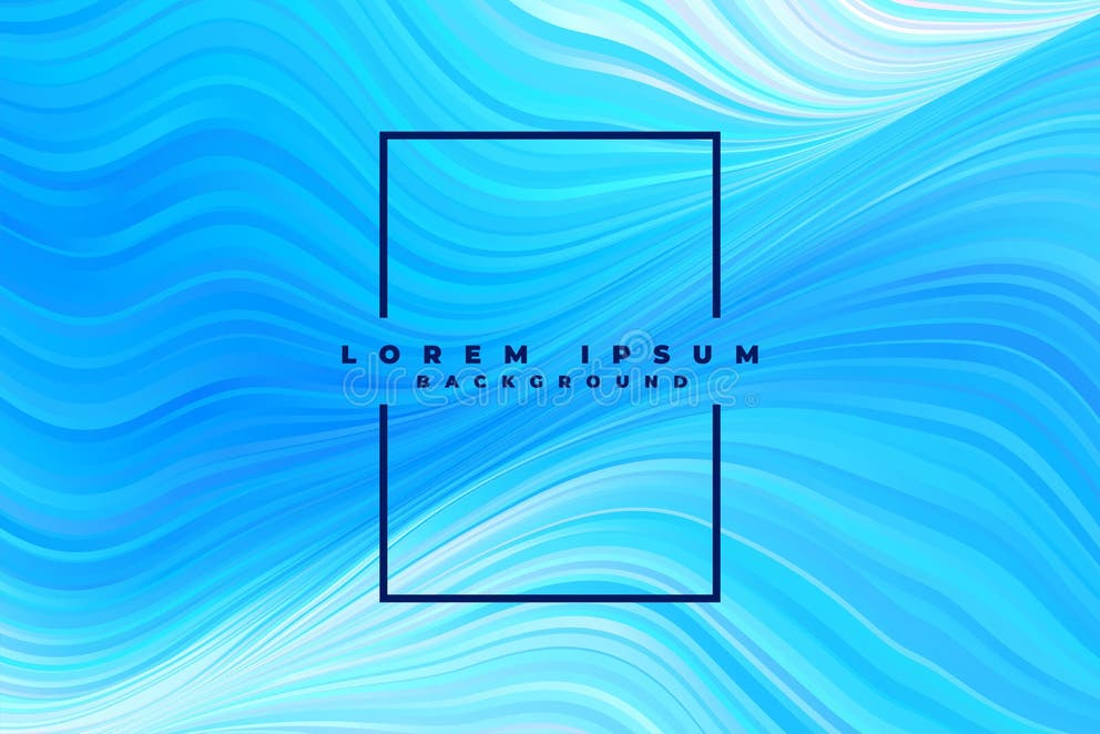 Abstract Blue Wavy Lines Pattern Background Stock Vector - Illustration ...