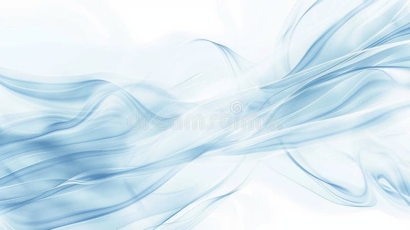 Abstract Blue Wavy Lines on White Background Create a Visually Pleasing ...