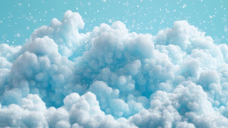 An Abstract Blue Wavy Mesh Design Featuring Glowing Particles and ...