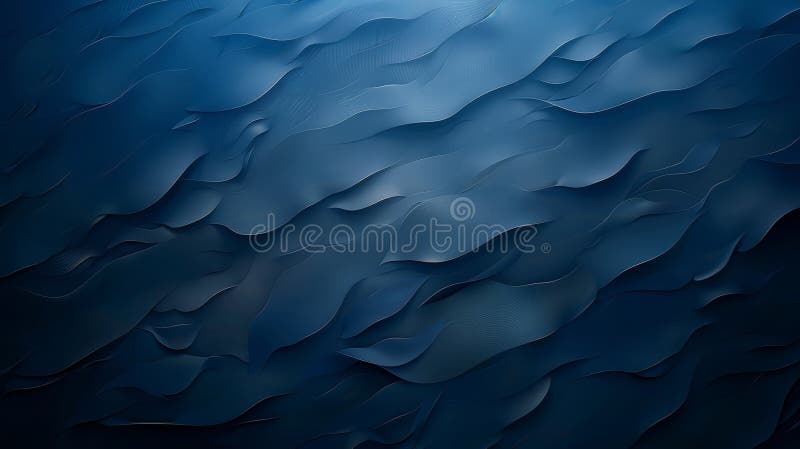 Abstract Blue Wavy Pattern Background Stock Illustration - Illustration ...
