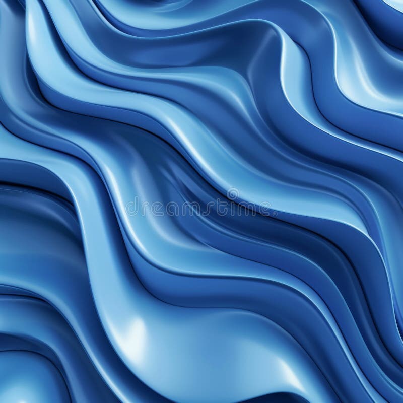 Abstract Blue Wavy Pattern Background Stock Illustration - Illustration ...