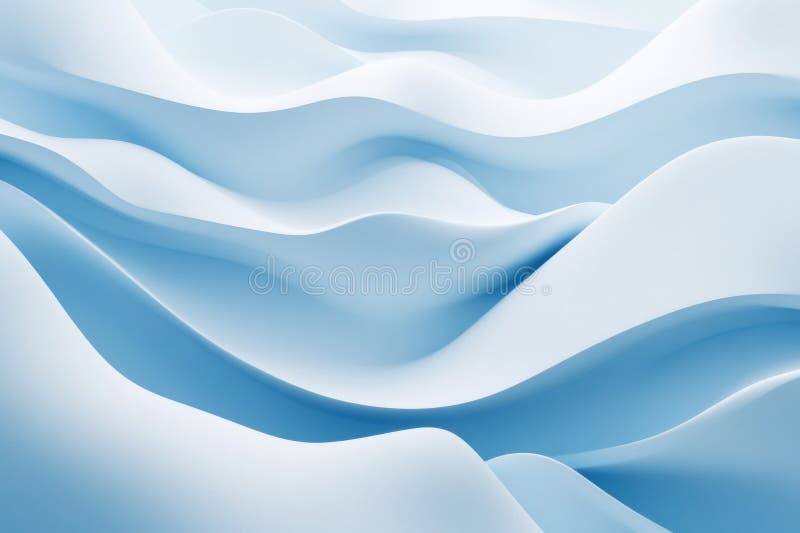 Abstract Blue Wavy Pattern of Interlocking Curves Stock Illustration ...