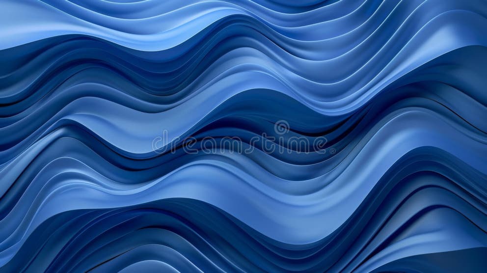 Abstract Blue Wavy Pattern with Smooth Curves and Subtle Texture Stock ...