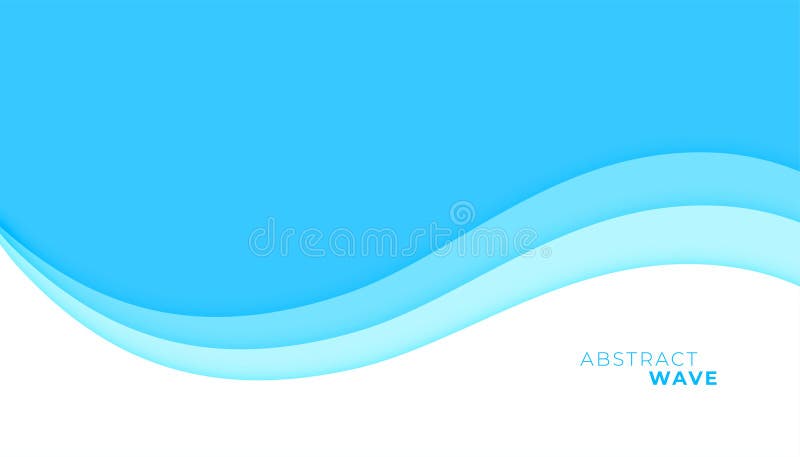 Abstract Blue Wavy Shape Dynamic Movement Modern Background Stock ...
