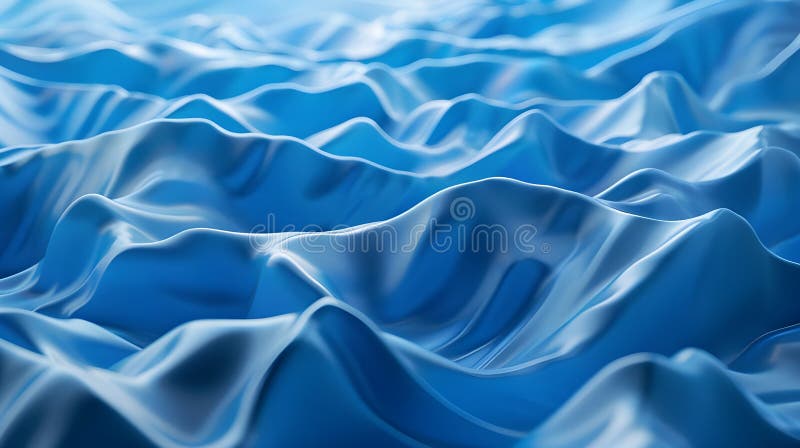 Abstract Blue Wavy Surface stock illustration. Illustration of ...