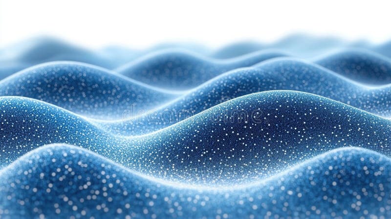 Abstract Blue Wavy Surface Texture with Small Particles Stock ...
