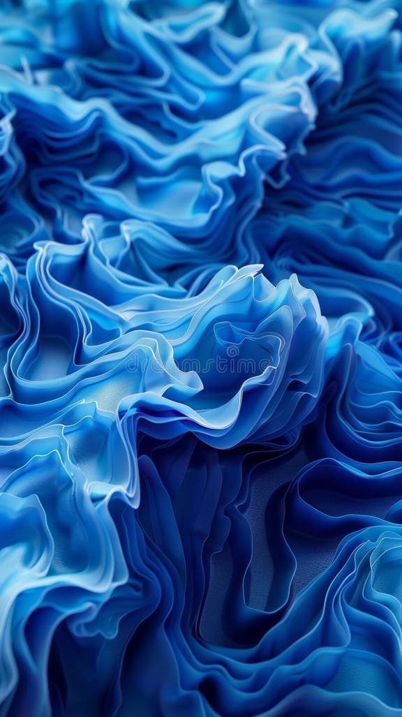 Abstract blue wavy texture stock illustration. Illustration of material ...
